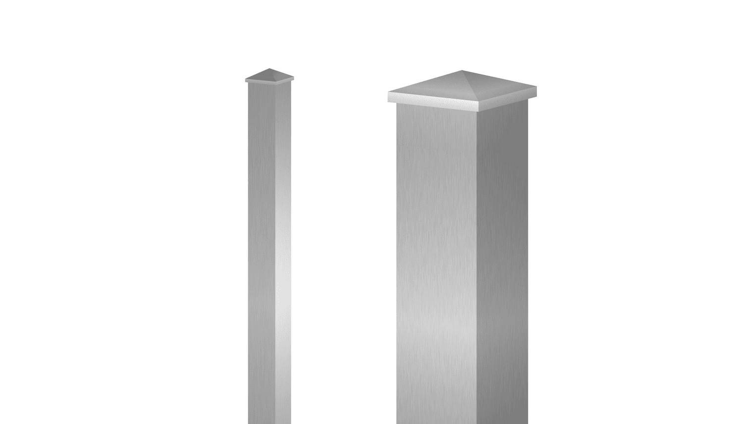 Poteau de clôture en acier inoxydable V2A | metallerie-sur-mesurefr